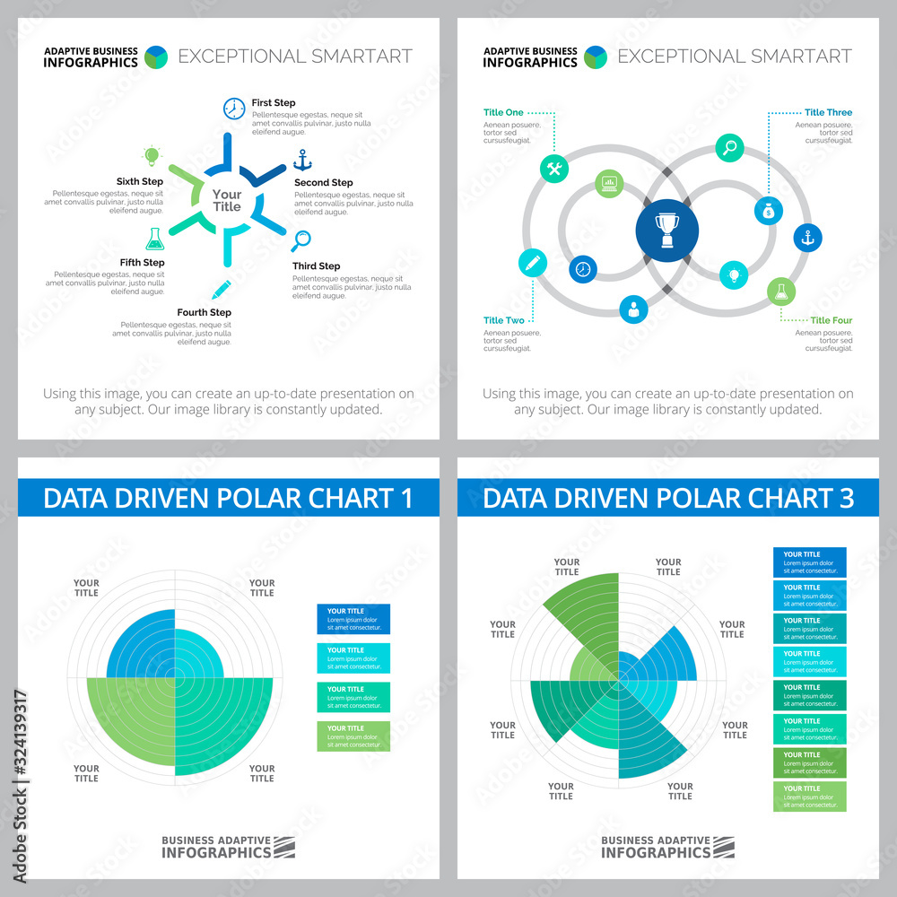 Set of original business infographic slide design. Can be used for ...