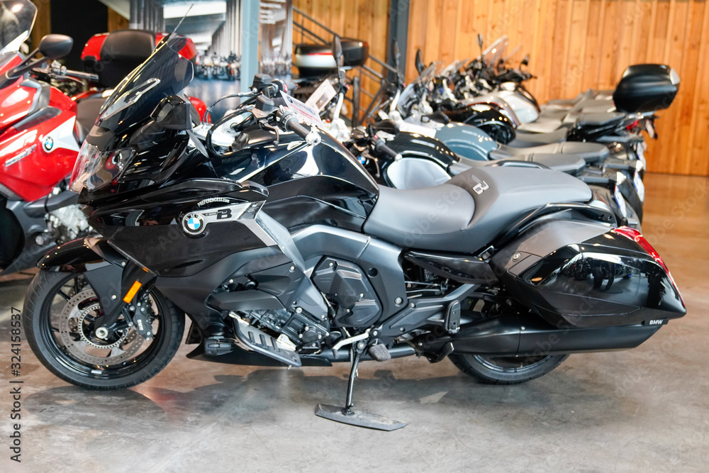 BMW Motorrad K1600 b bagger motorcycle on display dealership motorbike ...
