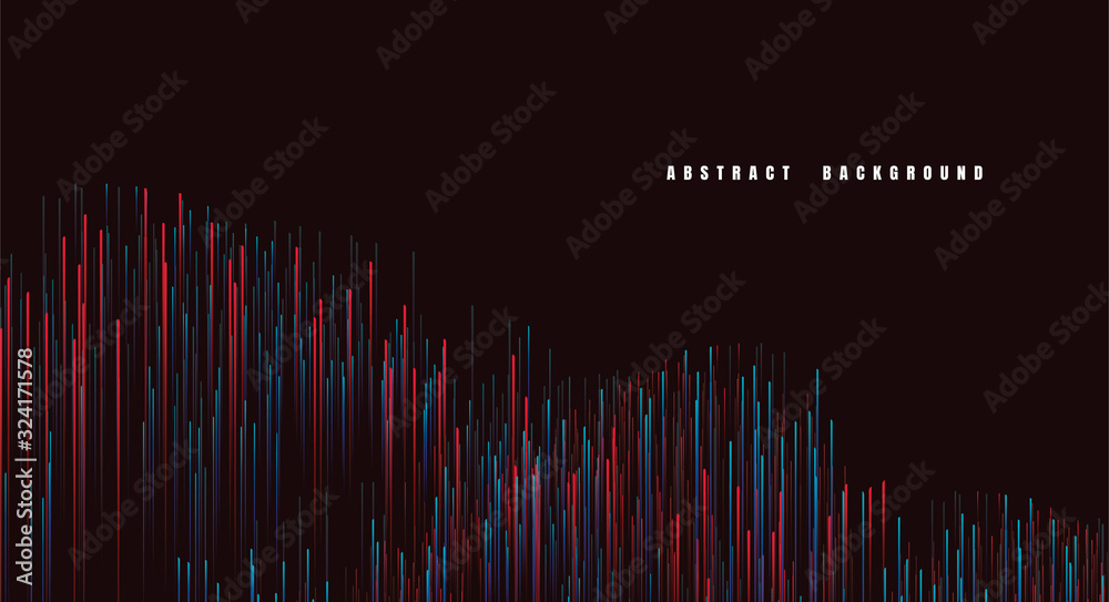 Lines composed of glowing backgrounds, abstract vector background Stock ...