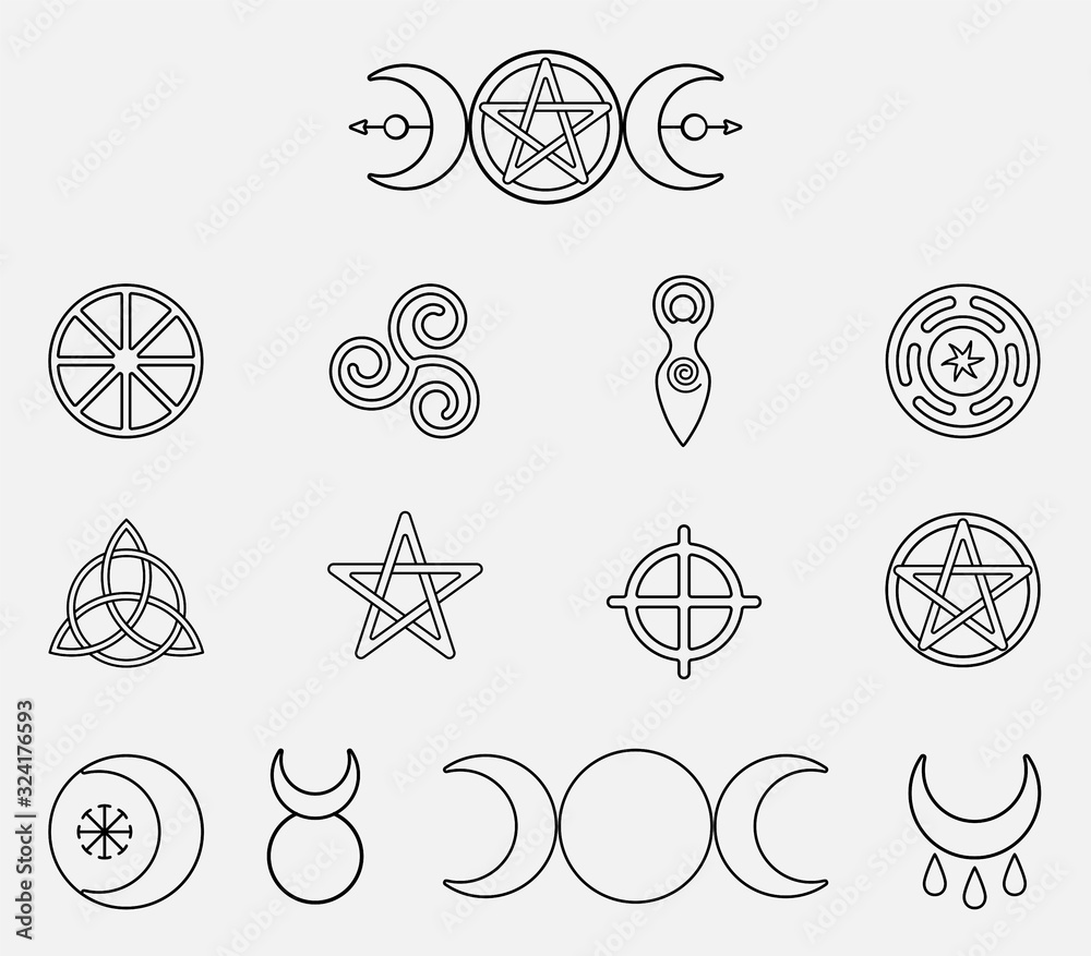 All Wiccan Symbols Wiccan Symbols Imaginary Cross Symbols Inspired