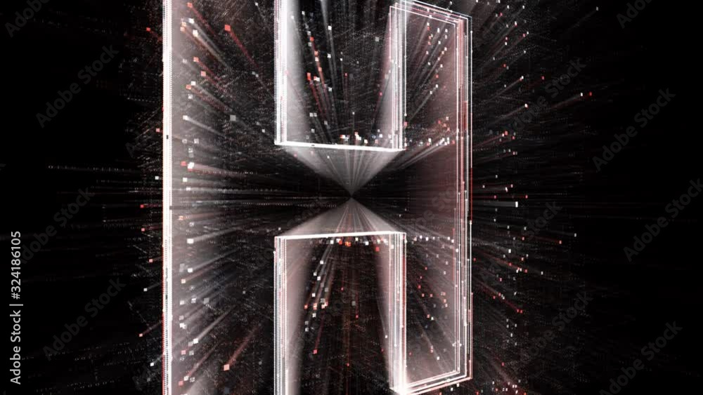 4k H letter alphabet word tag cloud-computer code particle.The Matrix ...