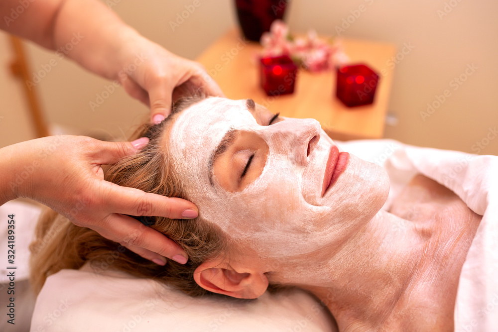 Cosmetics beauty mask for improving living skin cells and tissues Stock ...