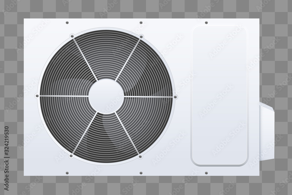 Classic Split air conditioner house system. Externally fitted unit ...