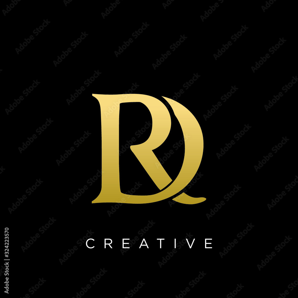 rd or dr logo design vector icon Stock Vector | Adobe Stock