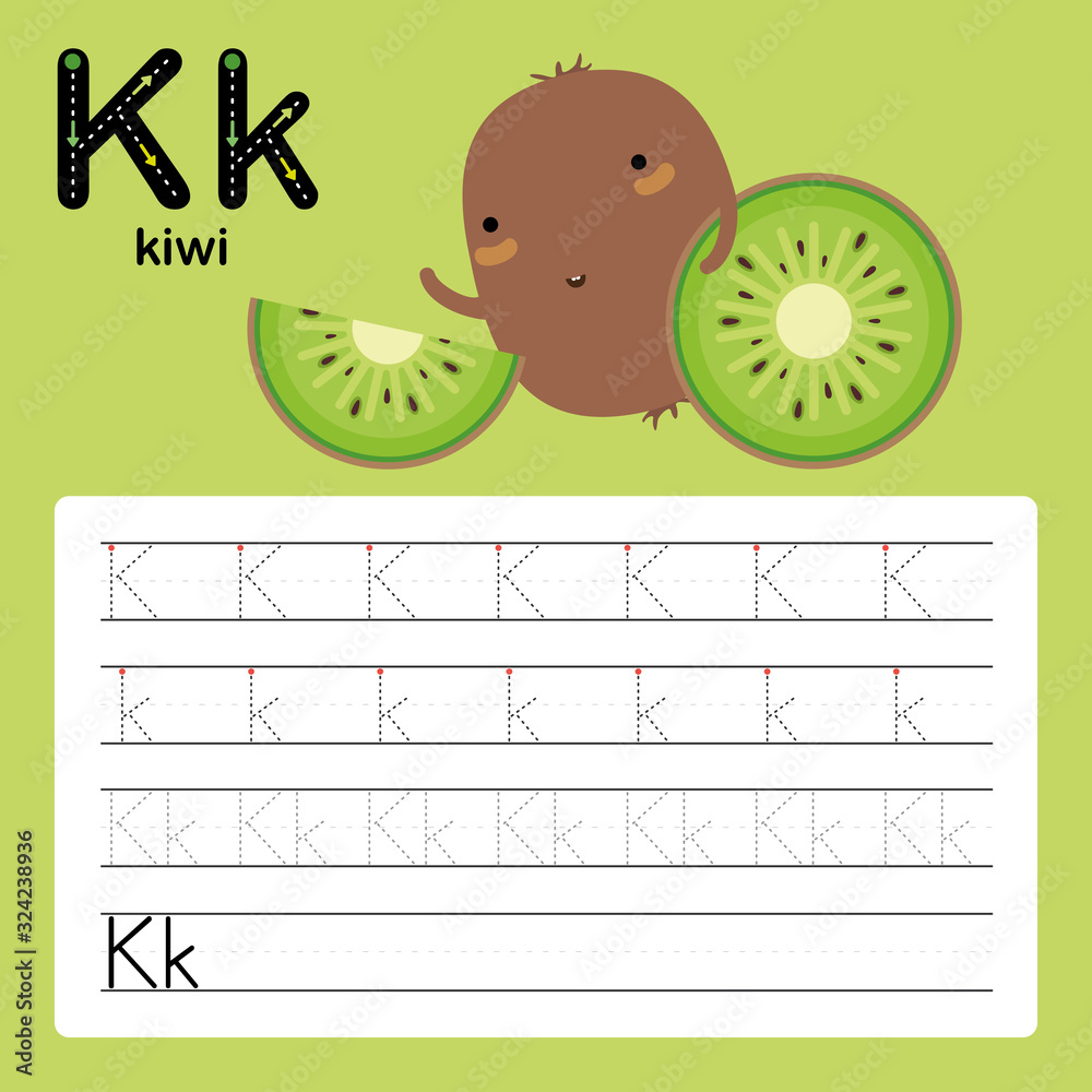 Alphabet tracing worksheet for preschool and kindergarten to improve ...