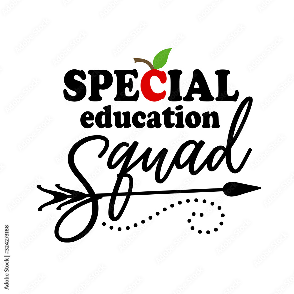 Special education squad svg. Back to school vector file. Stock Vector ...