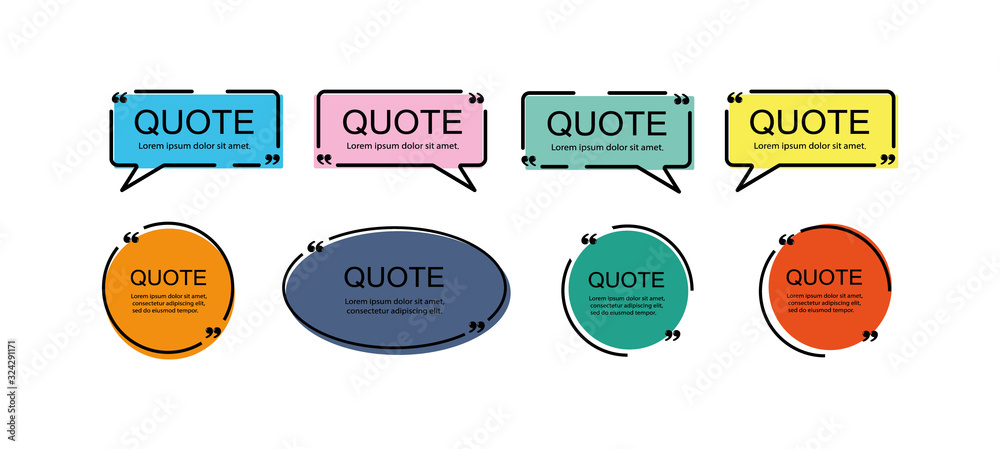 Quote frame notes. Layout for links and digital information. A simple ...