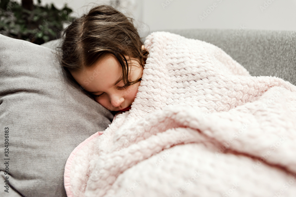 sleeping girl,sleeping little girl covered with a blanket,little girl ...