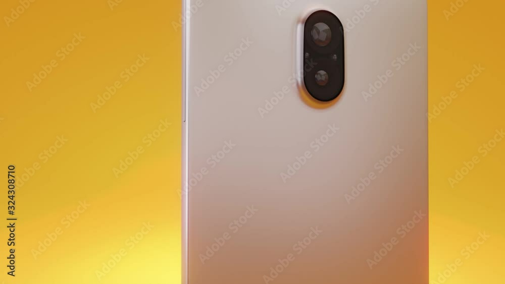 3D visualization of the camera in the smartphone Stock Video | Adobe Stock