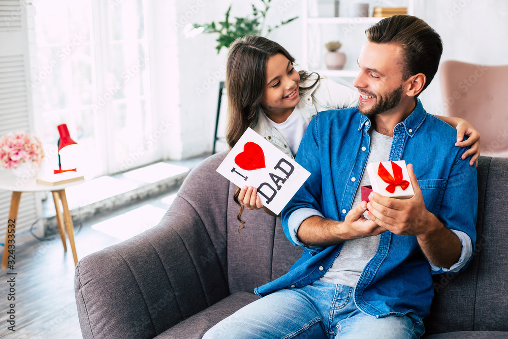 Cool surprise from daughter. I love you, dad. Handsome young man at ...