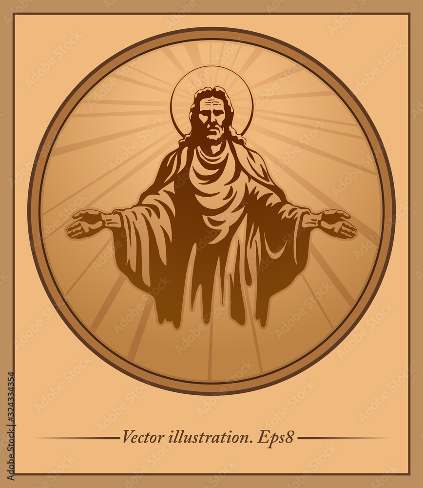 Jesus Christ, holy Spirit, blessing, Christianity, vector Stock Vector ...