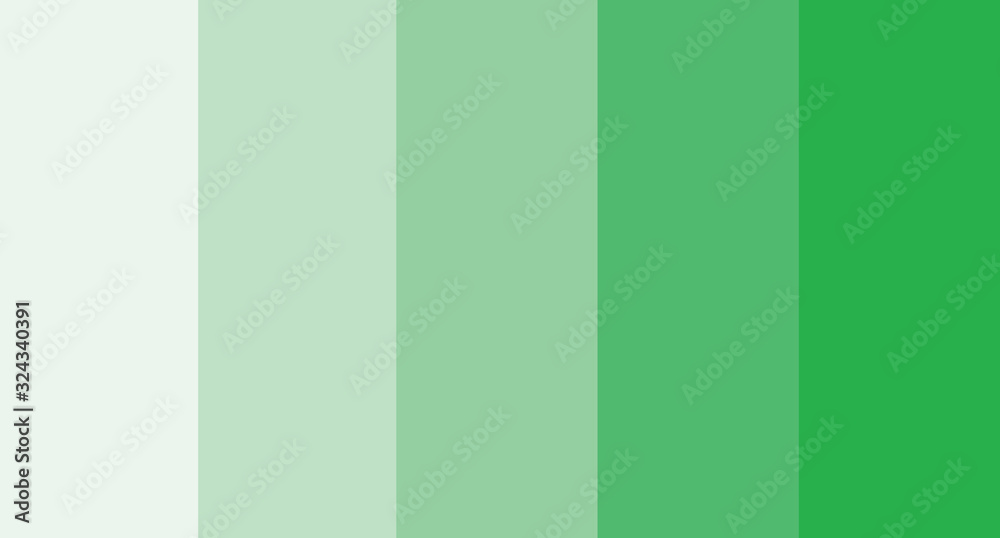 Green color palette vector illustration Stock Vector | Adobe Stock