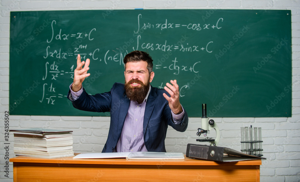 Get out of class. School principal threatening with punishment. Teacher ...