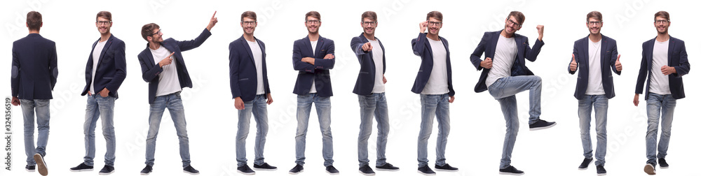 collage of various photos of a successful modern man Stock Photo ...