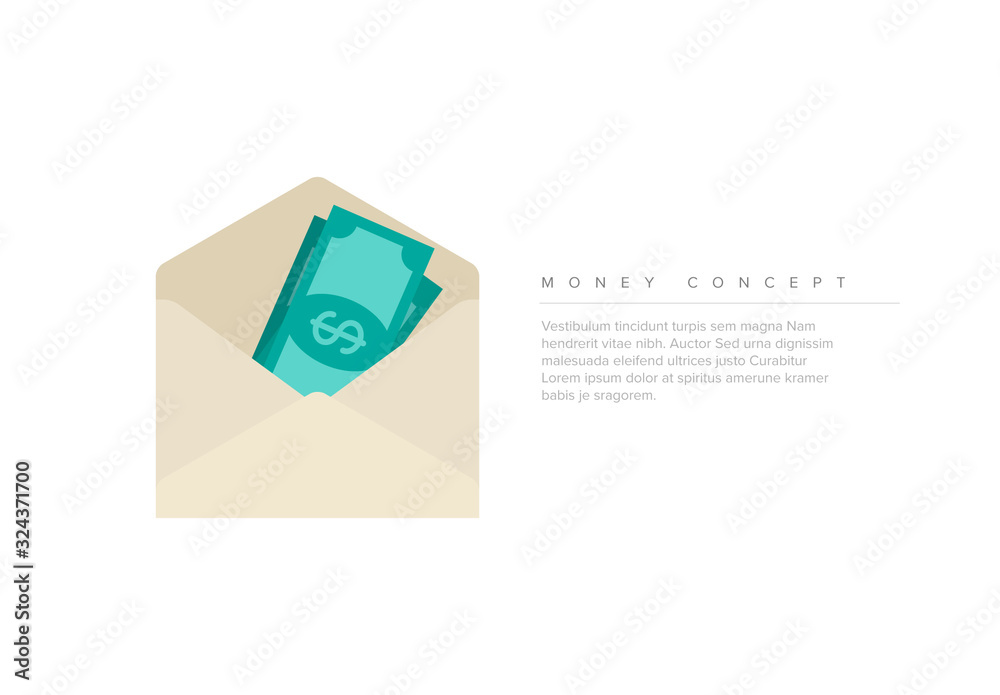 Money Concept Illustration Layout Stock Template | Adobe Stock
