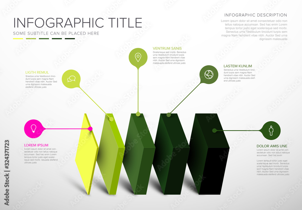 Green Infographic Layout Stock Template | Adobe Stock