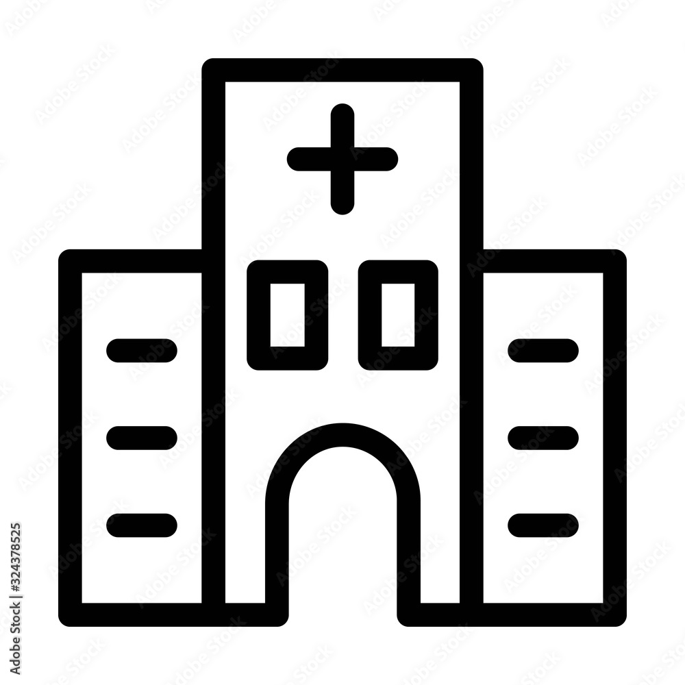 Hospital icon. Medical sign. Health center icon. Clinic building ...