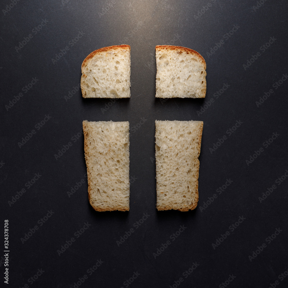 Our daily bread, a metaphor and sign. Cross, Christian values ...