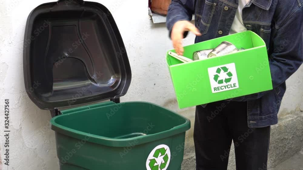 Household metal recycling. Sort, collect, process and recycle used ...