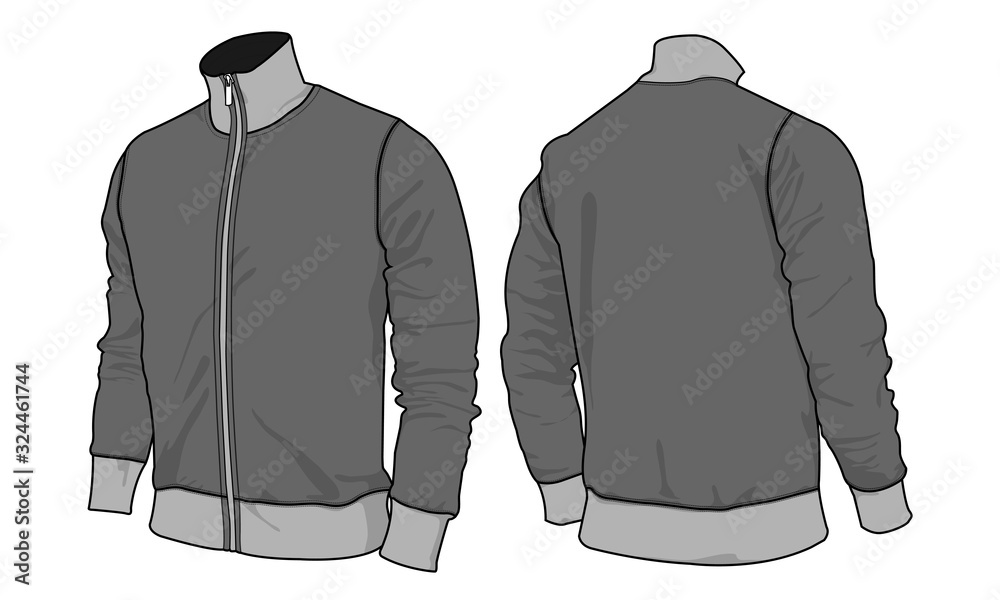 Track jacket varsity template design mockup vector Stock Vector | Adobe ...