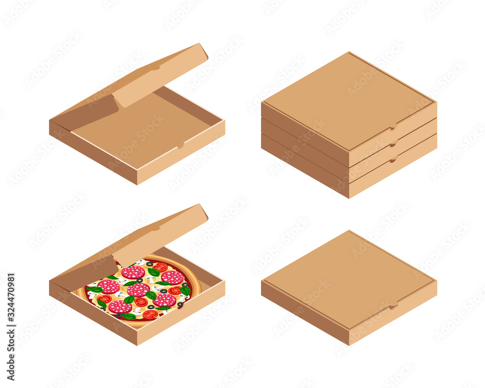 Closed Pizza Box