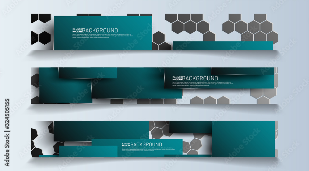 rectangular banner background vector. geometric shape design Stock ...