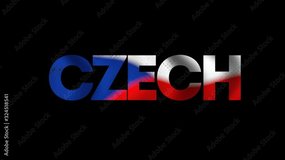 Czech Intro Draw Logo Animation + Alpha Channel Stock Video | Adobe Stock