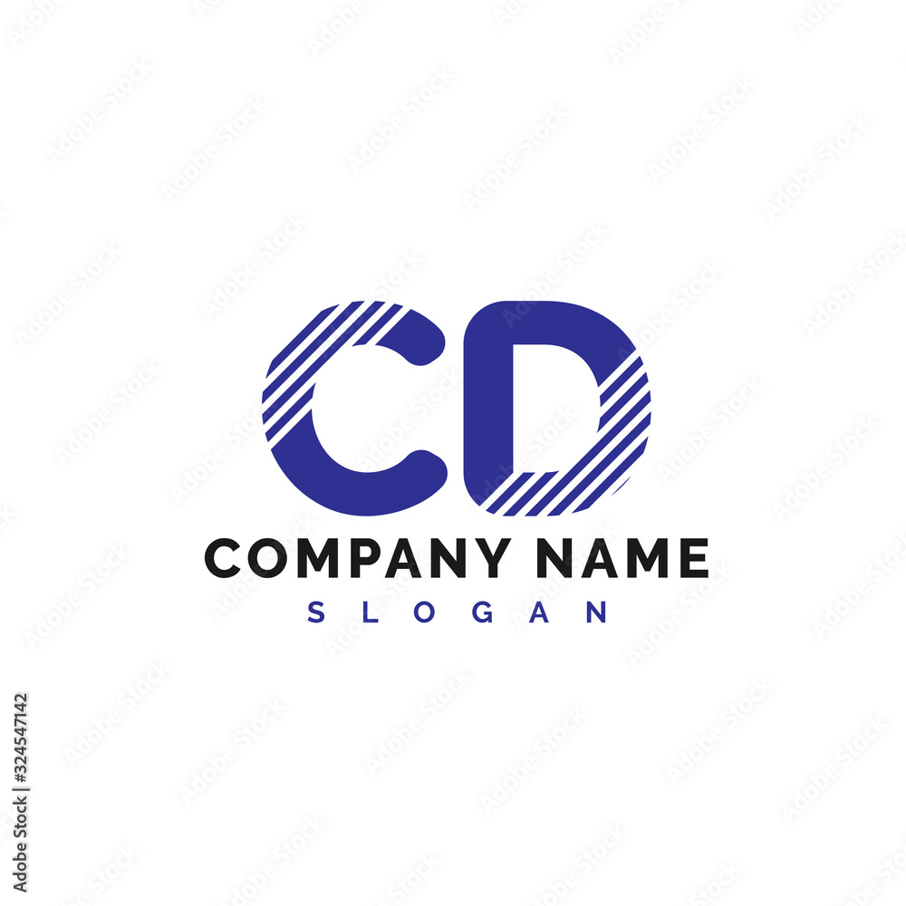 CD Letter Logo Design. CD letter logo Vector Illustration - Vector ...
