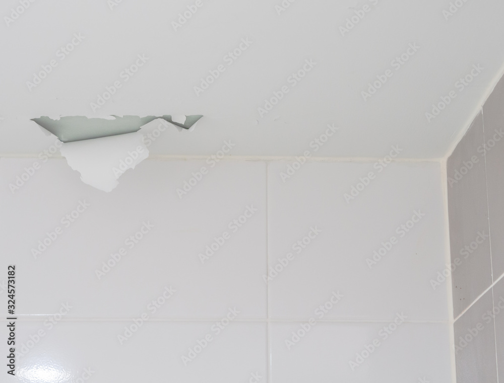 The roof deteriorates, causing rainwater to drip, leak or soak into the ...