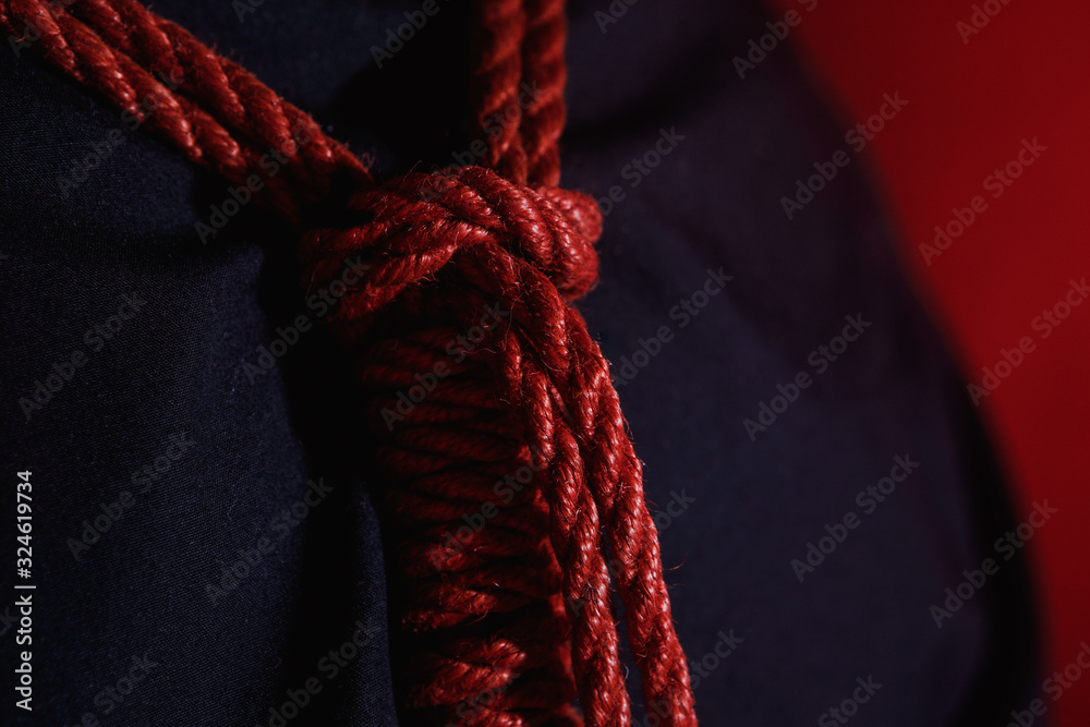 Model and Japanese Bondage Art - Shibari Stock Photo | Adobe Stock