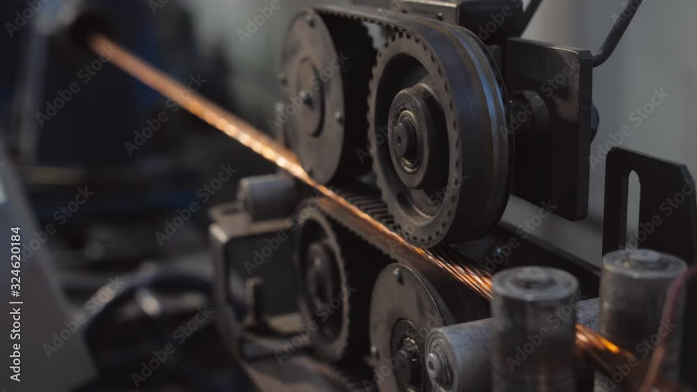 The manufacturing process of electrical cable made from copper wire ...