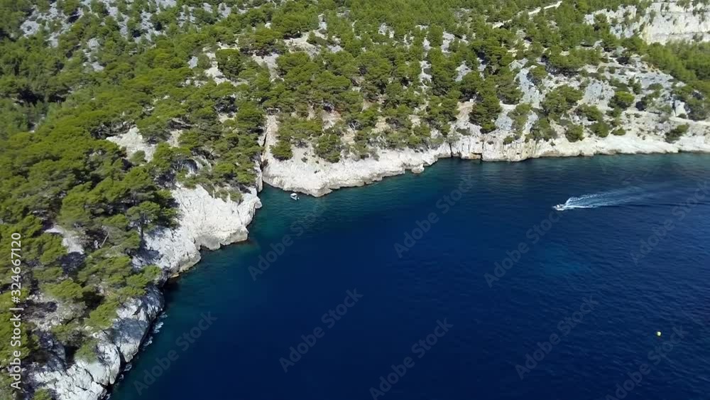 French fjords, Calanques national park, Calanque d En Vau bay, Cassis ...