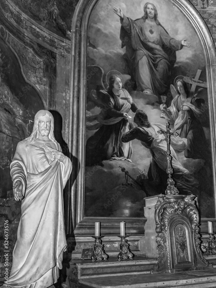 jésus christ tableau christianisme hostie église croix crucifix ange ...