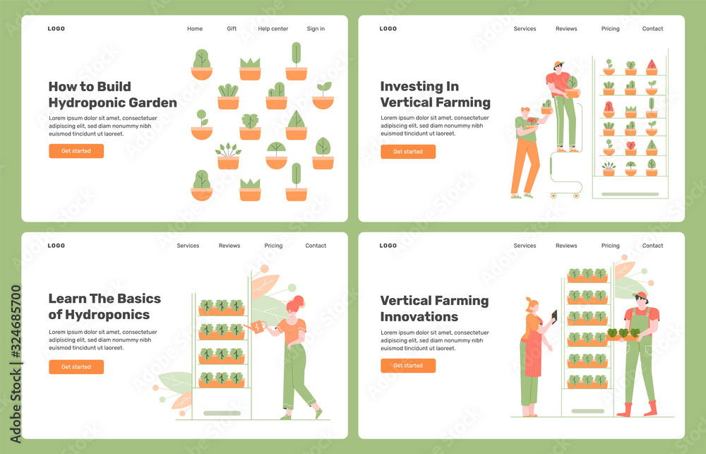 Vertical indoor farming. Growing crops in vertically stacked layers. Plant growth, soilless ...