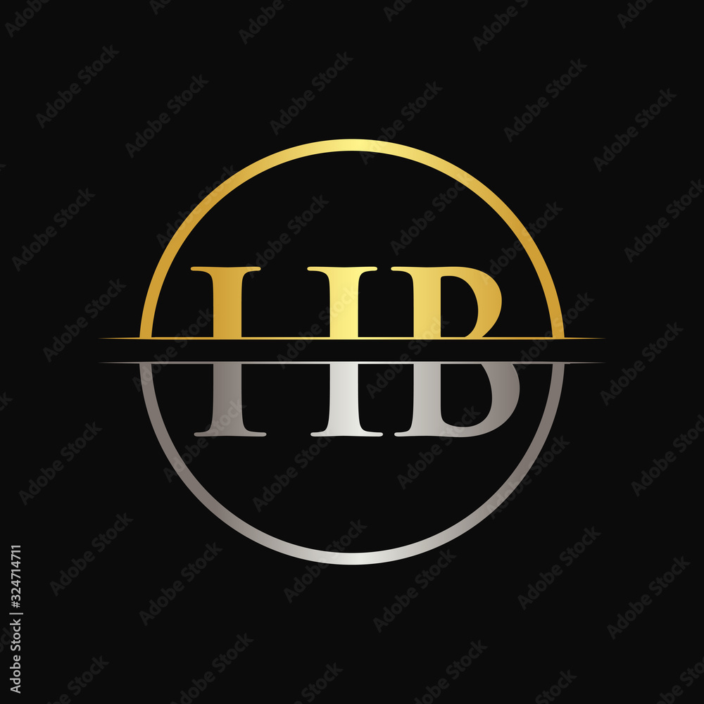 HB letter Type Logo Design vector Template. Abstract Letter HB logo ...