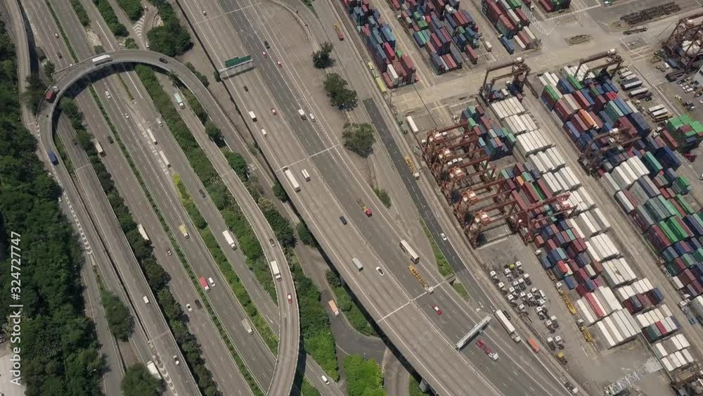 An aerial view of the Hong Kong International Terminal (HIT), where ...