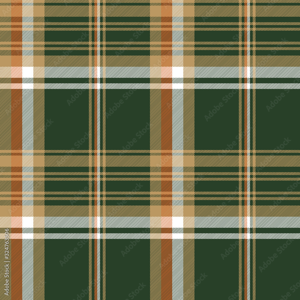 Green tartan check plaid seamless pattern Stock Vector | Adobe Stock