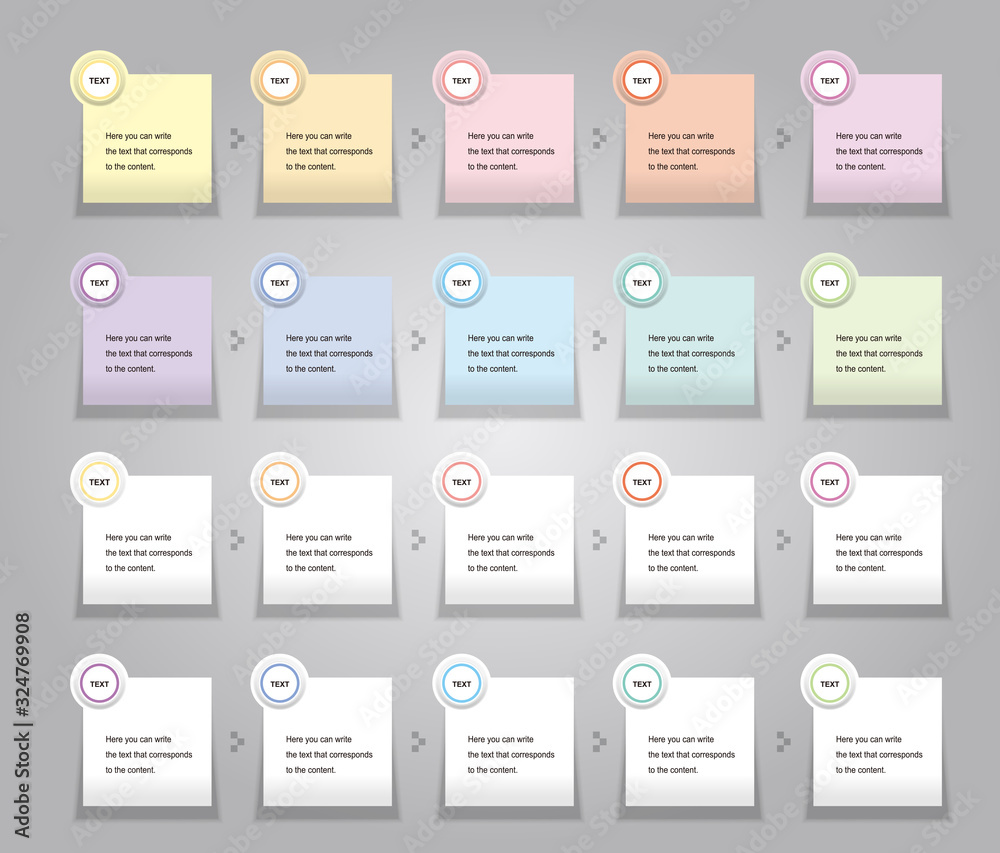 Circular icons for writing text.Button icons for various colors for ...