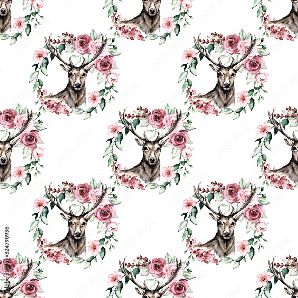 Fabric Deer Head Pattern