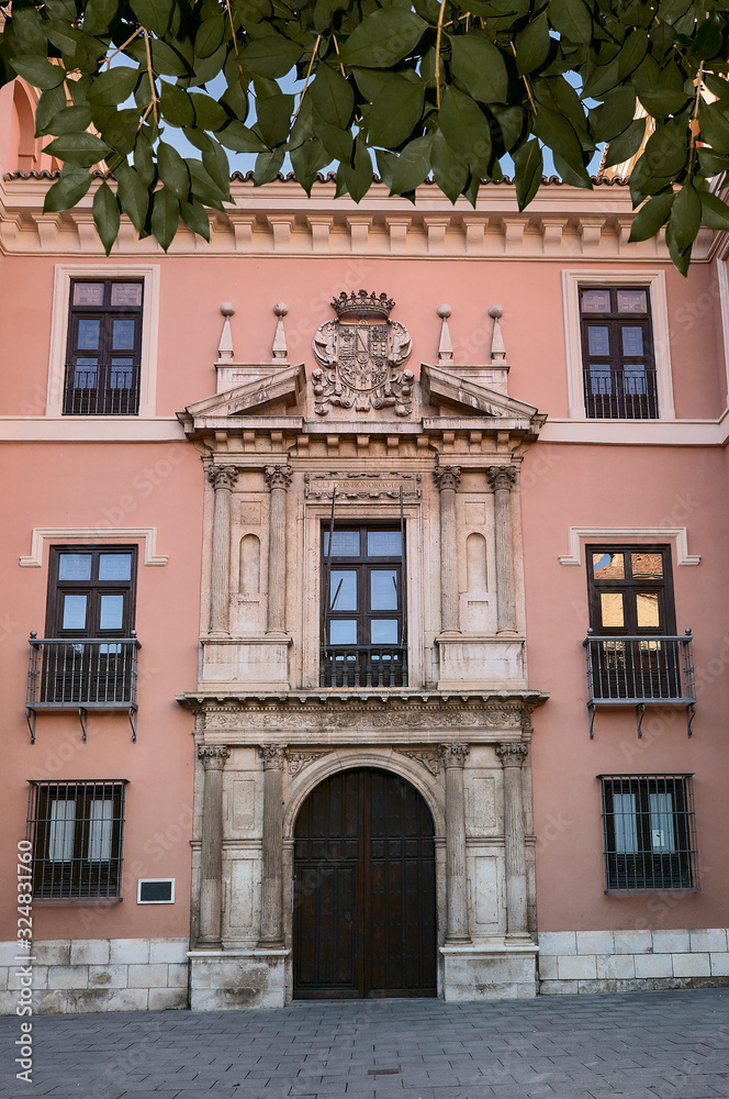 Fachada del Palacio de Felipe Nelli en Valladolid Stock Photo | Adobe Stock