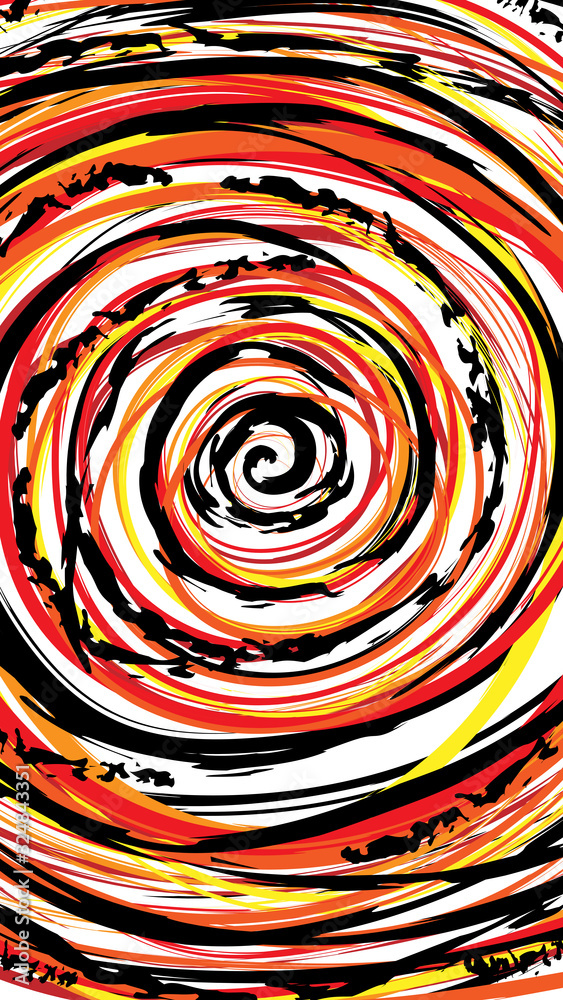 Rabbit hole warp colorful hand drawing illustration Stock Illustration ...