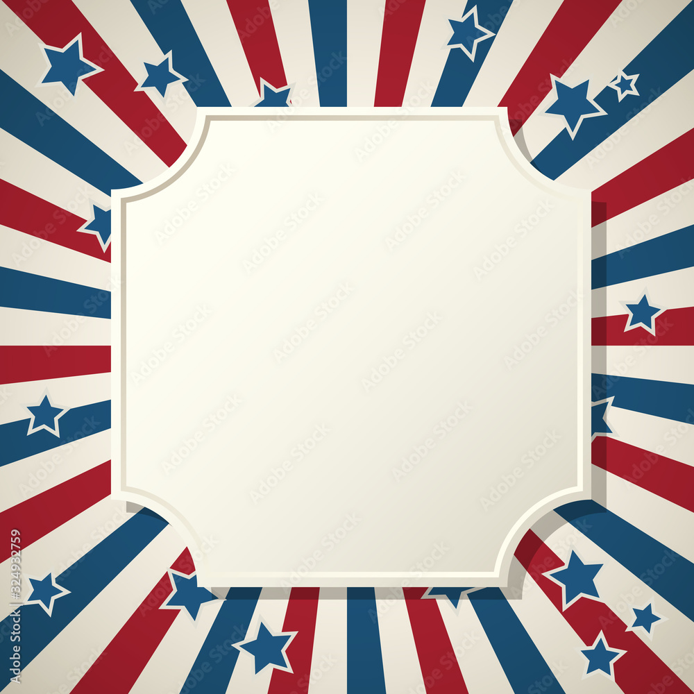 American patriotic background frame Stock Vector | Adobe Stock