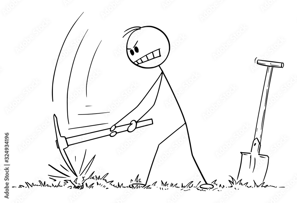 Vector cartoon stick figure drawing conceptual illustration of man ...