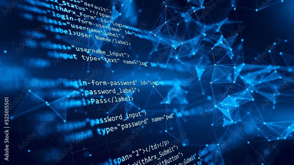 Code HTML Php Web Programming Source Code Abstract Code Background