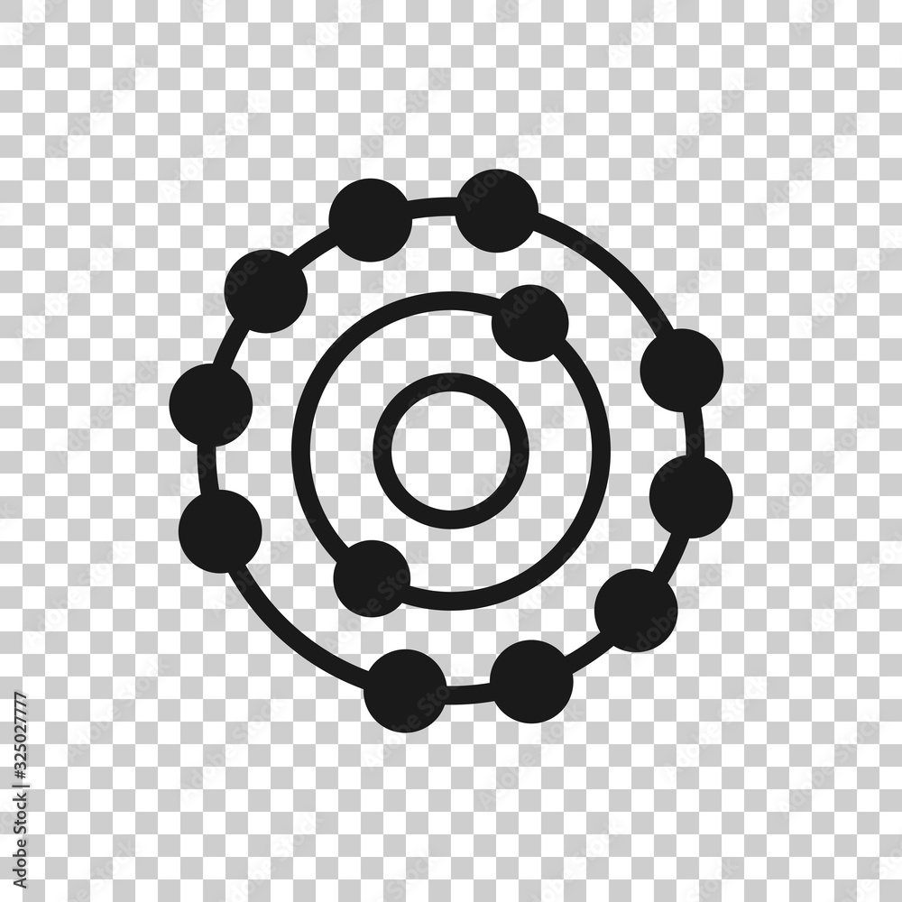 Antioxidant icon in flat style. Molecule vector illustration on white ...