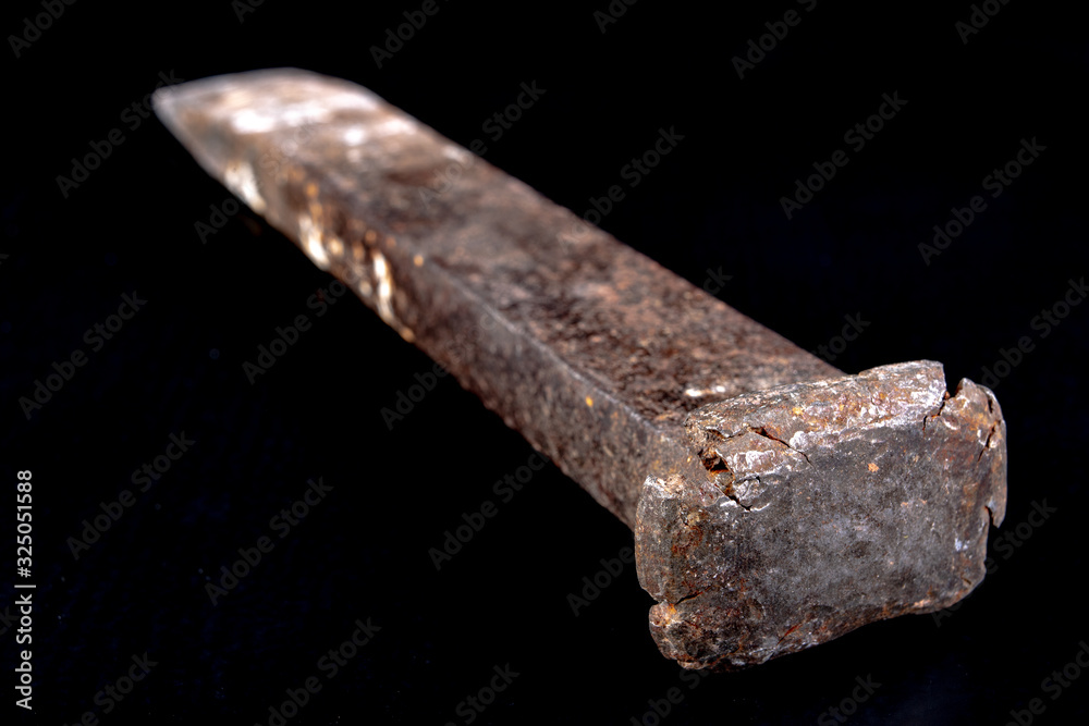 Old worn concrete cutter. Tools used in construction. Stock-Foto ...