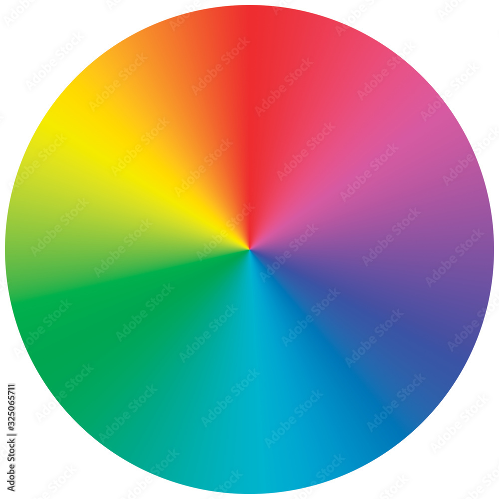 Color wheel, color models, color theory Stock Illustration | Adobe Stock