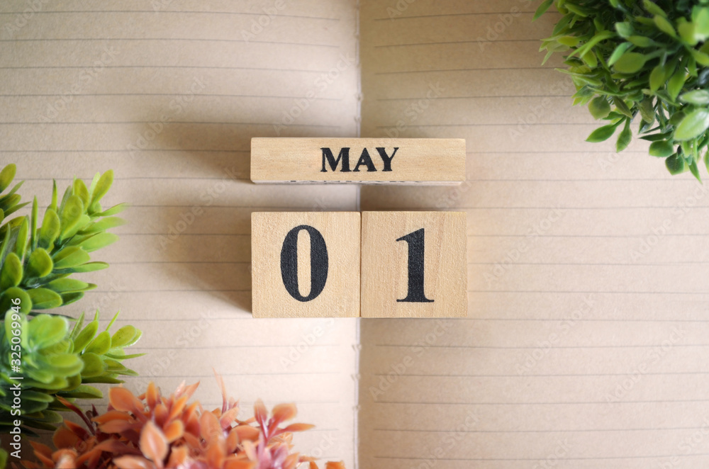 May 1, Appointment date with number cube design for background. Stock ...