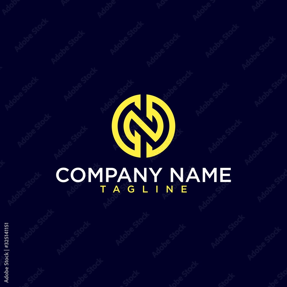 Circle letter N,NGG, logo design. Modern luxury intial logo vector ...
