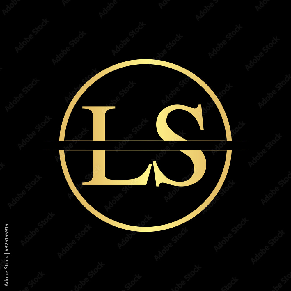 Initial LS letter Logo Design vector Template. Abstract Letter LS logo ...
